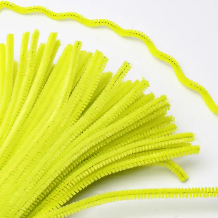 Синельний дріт пухнастий 30 см лимонний купити за ціною 22.50 грн в магазині рукоділля 100 ідей